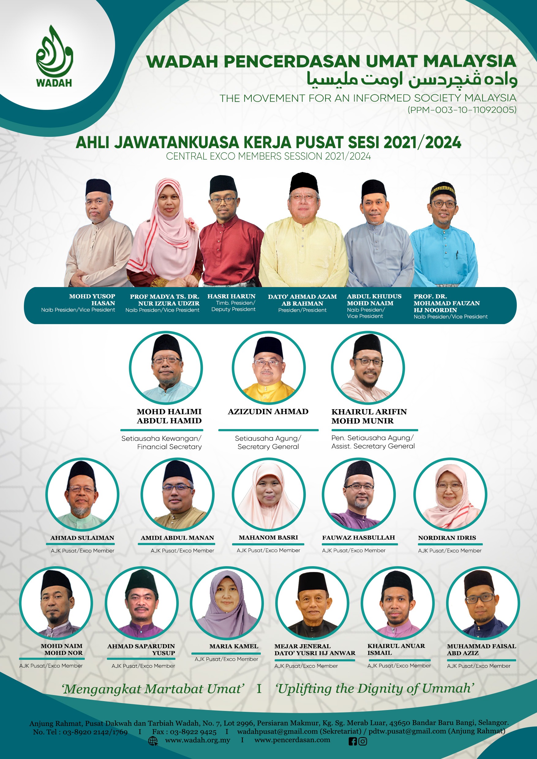 Kepimpinan - Persatuan Wadah Pencerdasan Umat Malaysia (WADAH)